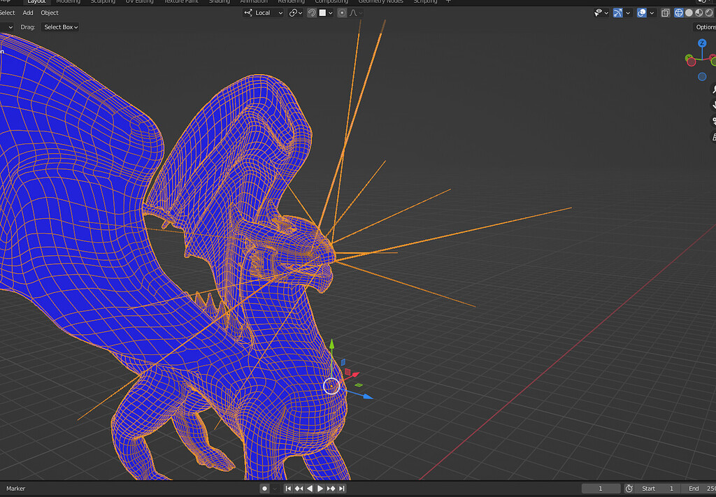 Strange spikes in my dragons face - Ask - GameDev.tv