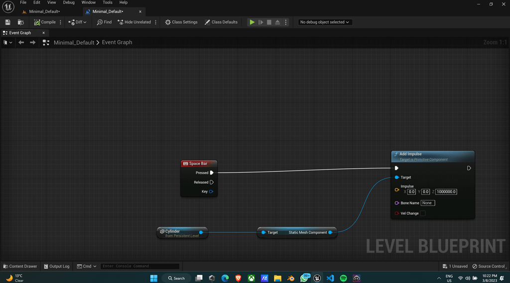 Space bar not moving the object - Ask - GameDev.tv