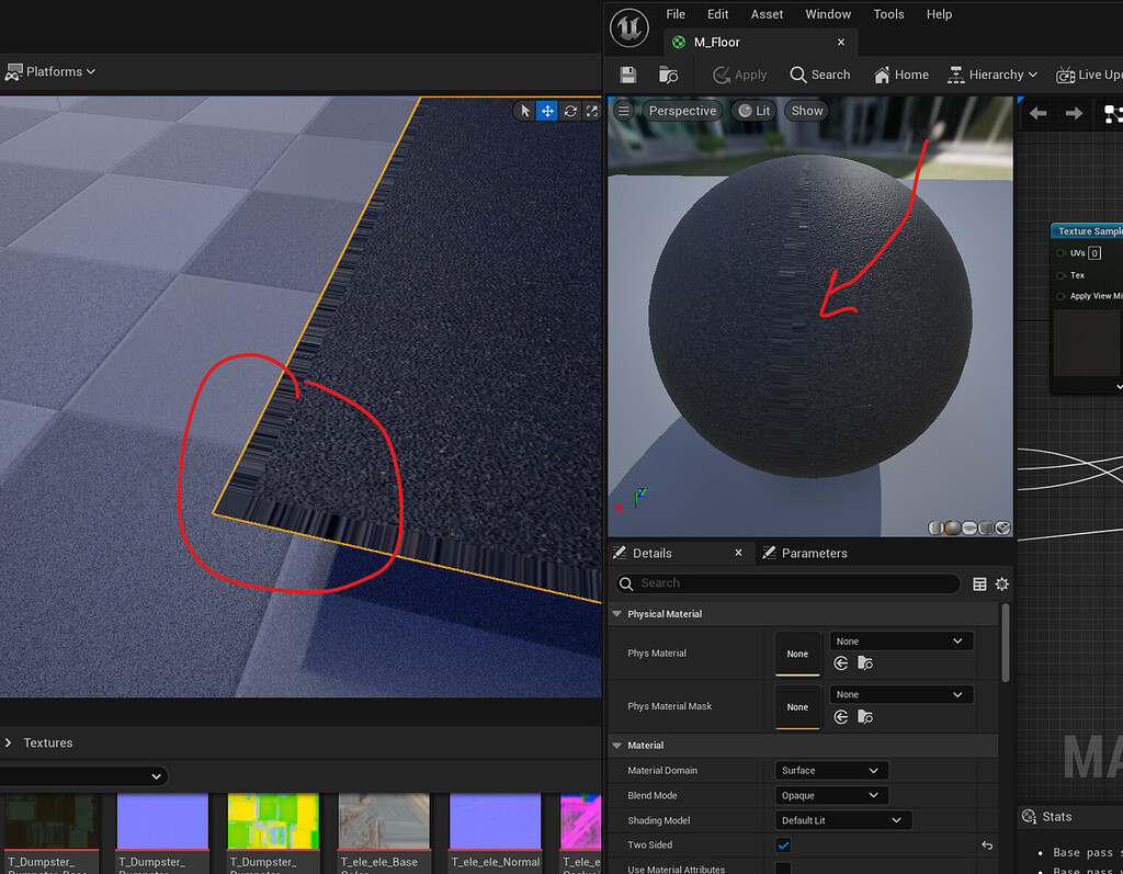Remove border of a material/texture - Ask - GameDev.tv