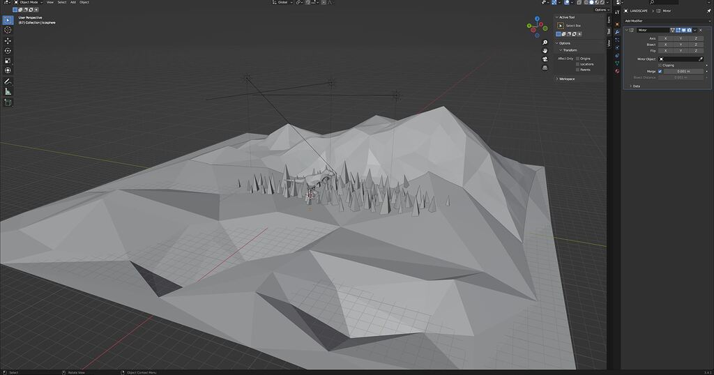 Help please..mirror modifier affecting unselected objects within a scene - Ask - GameDev.tv