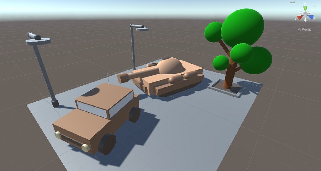 My first scene on Unity 2 hours - Show - GameDev.tv