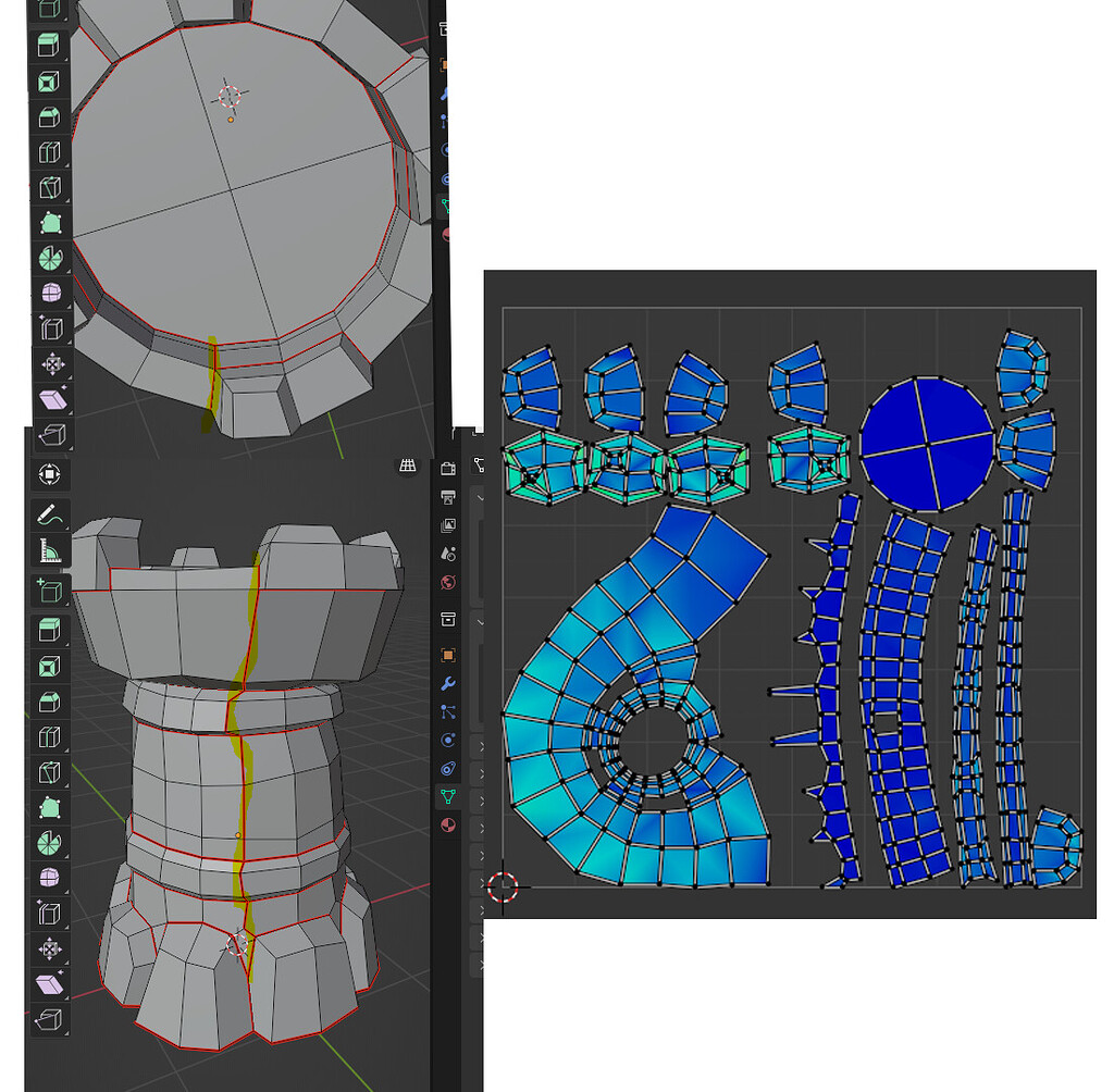 Help! Fix Unwrap Stretching Castle - Ask - GameDev.tv