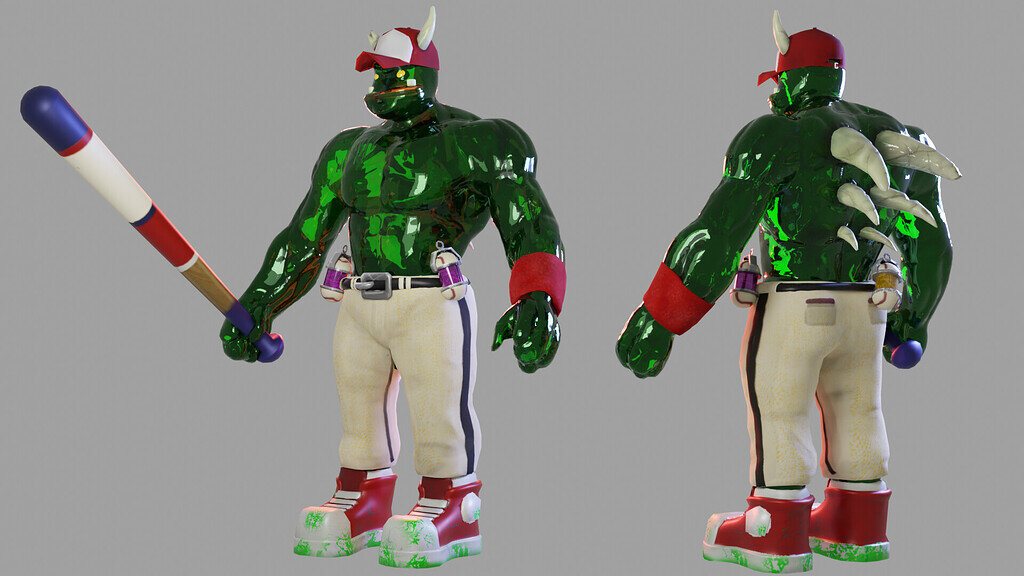 Baseball Slime Character - Homerunner - Show - GameDev.tv