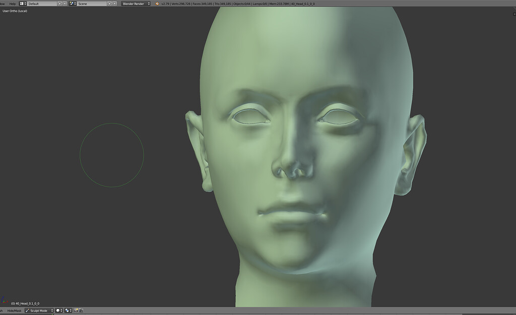 My model changes when I switch from sculpt to object mode - Ask - GameDev.tv