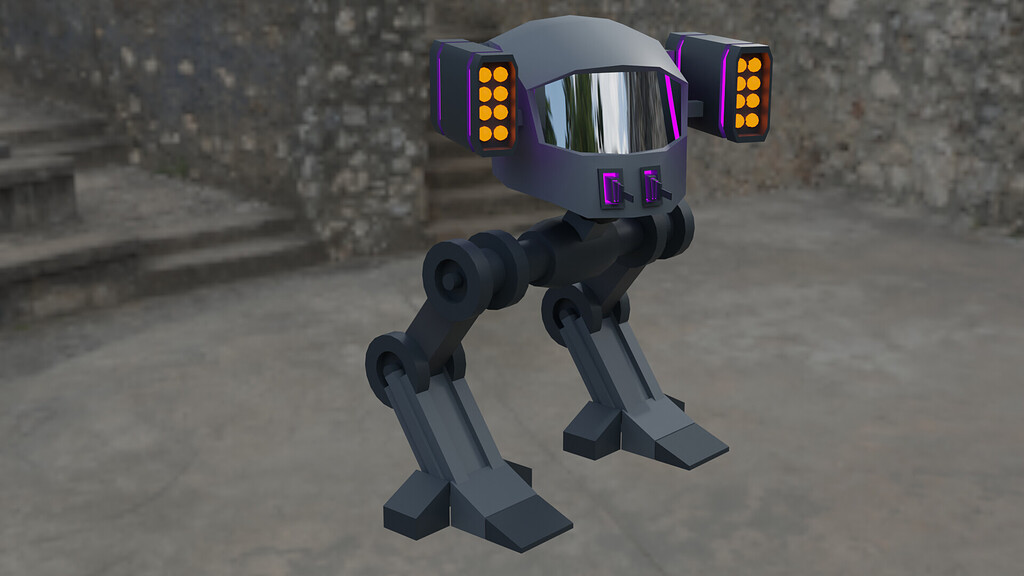 Mech Strider Render - Show - GameDev.tv