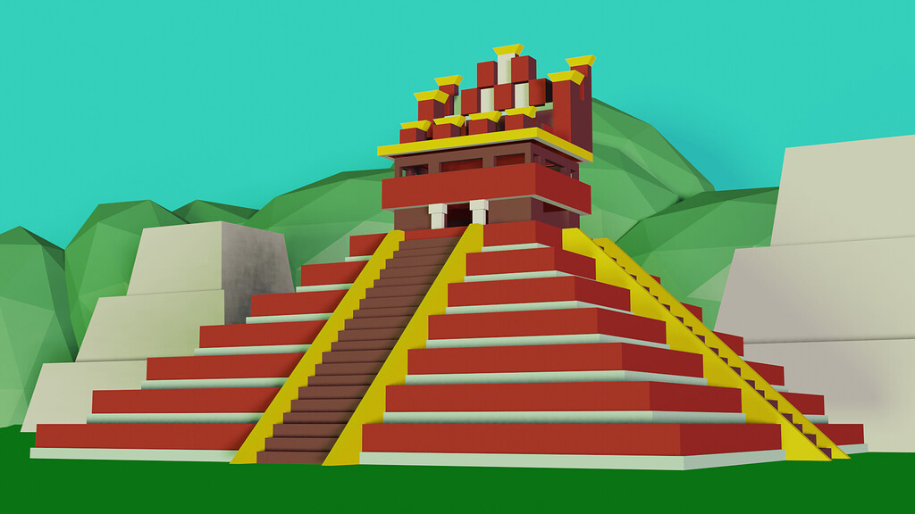 Mayan Temple Model, The Crowned Palace - Show - GameDev.tv