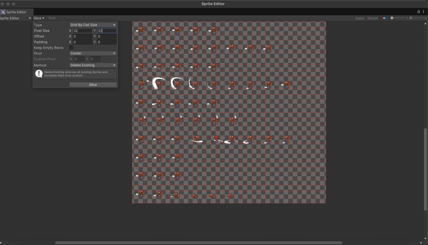 How do you determine what size to slice a sprite? - Ask - GameDev.tv