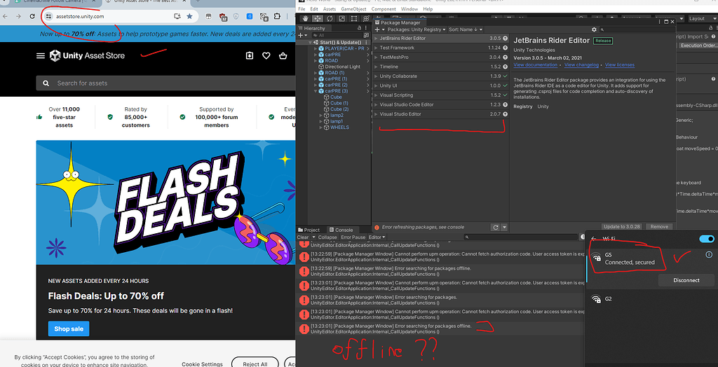 Issue with package manager unity - Ask - GameDev.tv