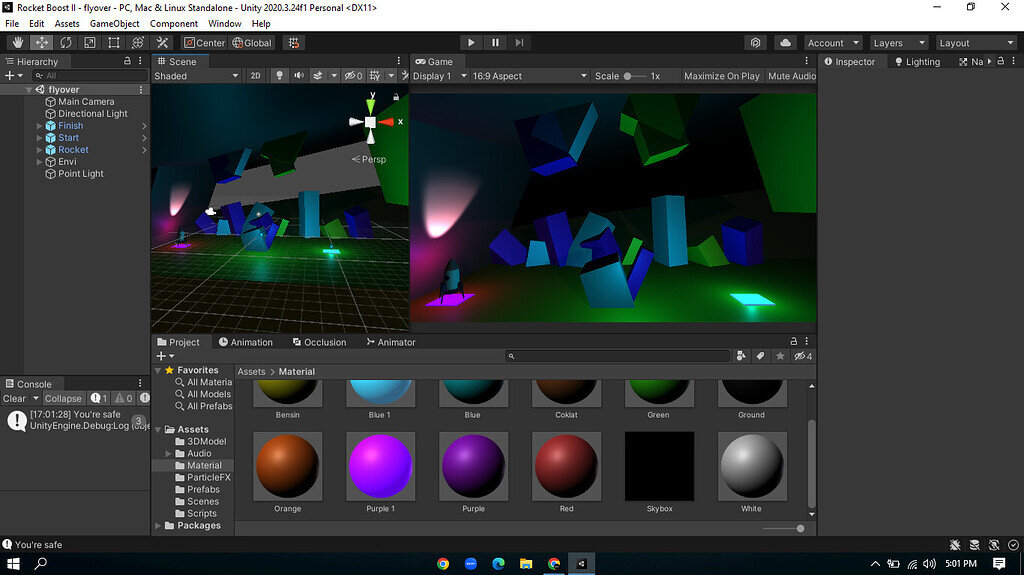 My Level with some lights - Show - GameDev.tv