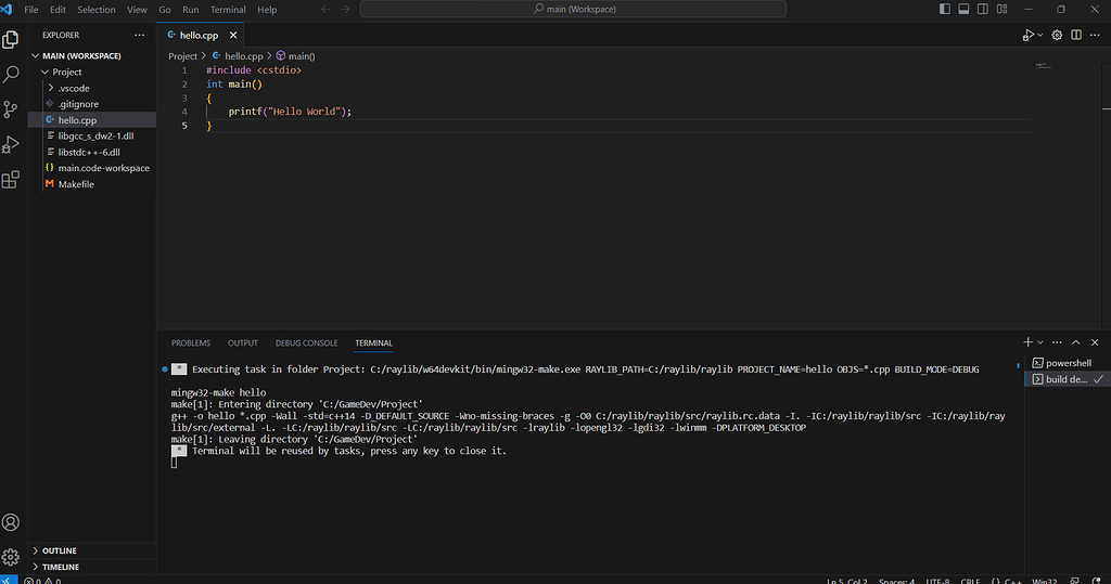 Problem Running Build Task - Talk - GameDev.tv
