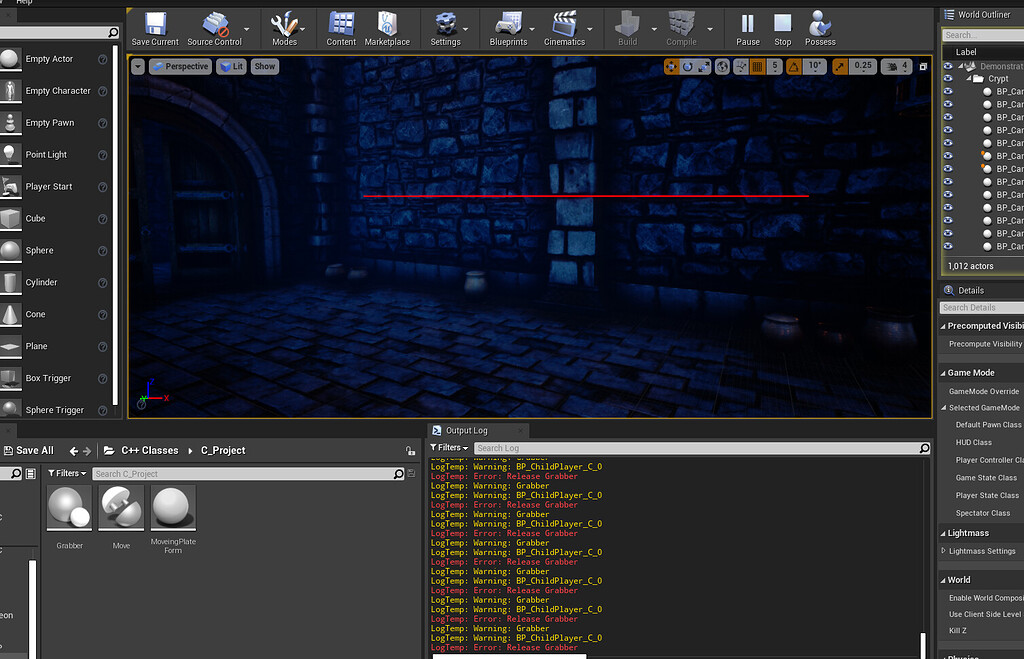 Line Tracing And hit Object and print object name. but character hit self - Ask - GameDev.tv
