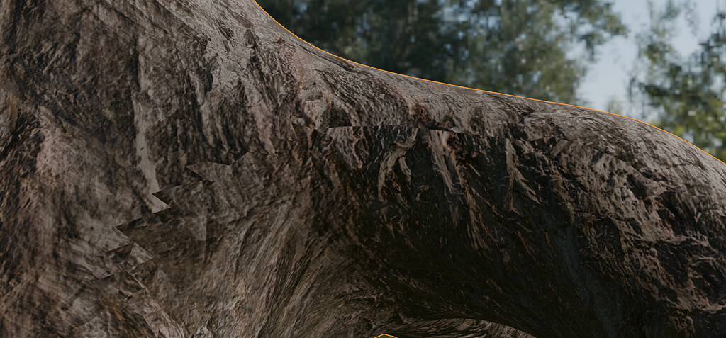 Hard lines in tree texture - Ask - GameDev.tv