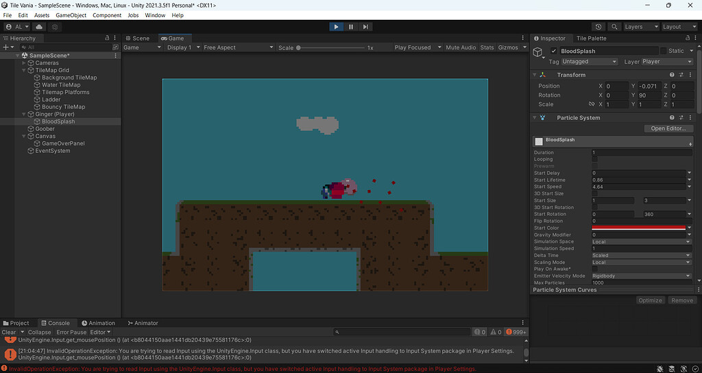 Dying Ginger with a blood splash :( - Show - GameDev.tv
