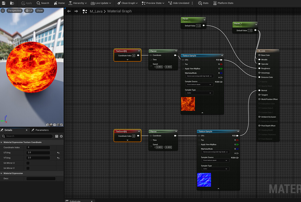 When increasing UTiling and VTiling, the texture disappears in level ...