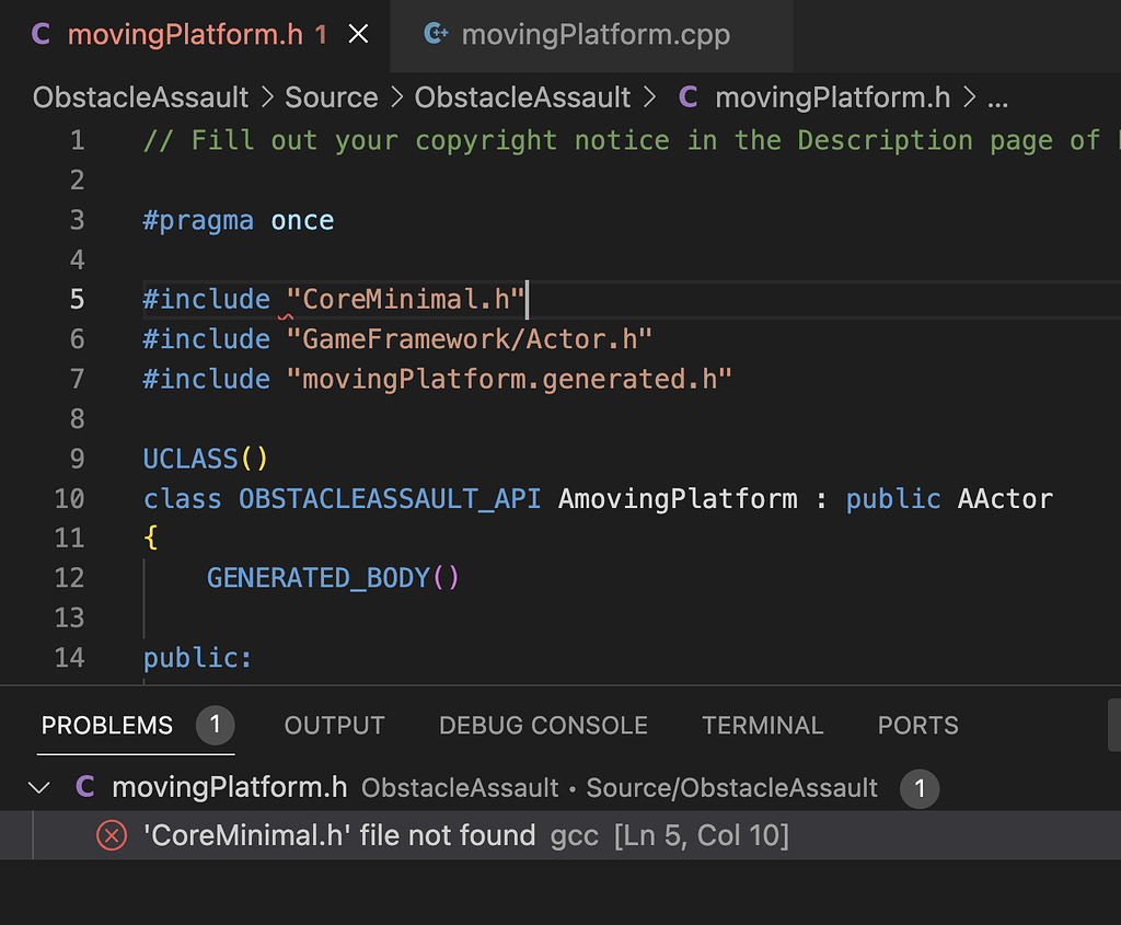 Error in C - Ask - GameDev.tv
