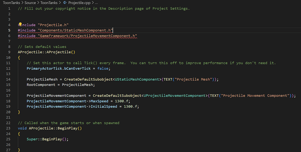 BP_Projectile is not moving from BP_PawnTank - Ask - GameDev.tv