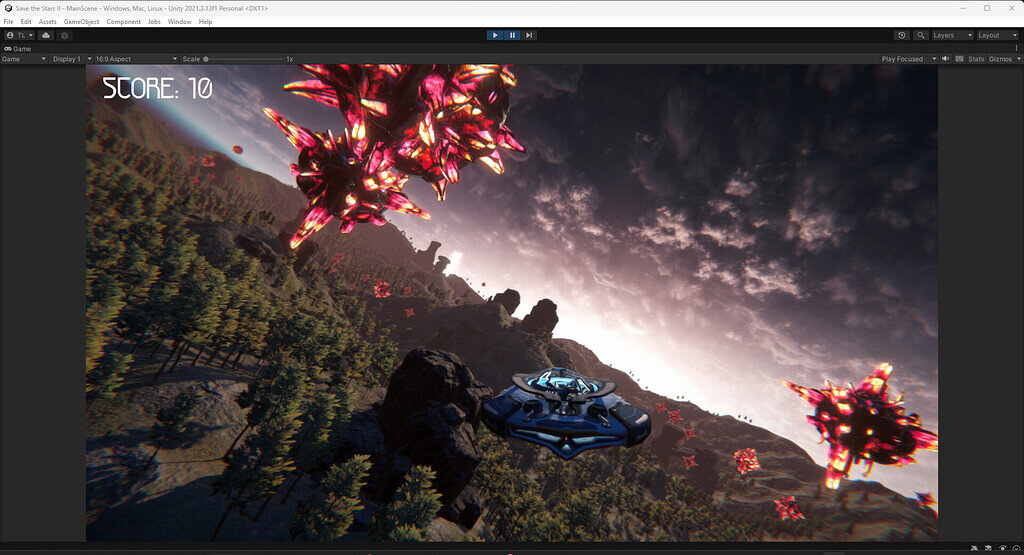 Save the Stars II - Visuals (Argon Assault: Add Post Processing) - Show - GameDev.tv