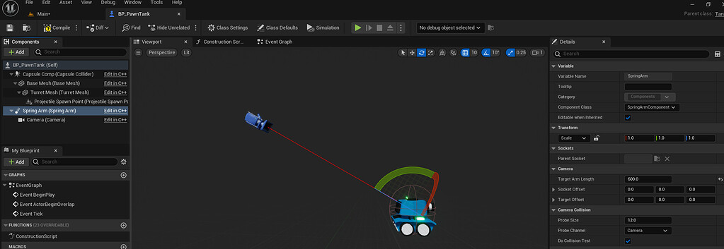 Camera/Spring Arm not working correctly - Ask - GameDev.tv