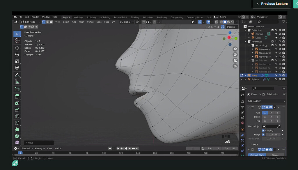 SubSurf modifier does not stick to the initial geometry like it does ...