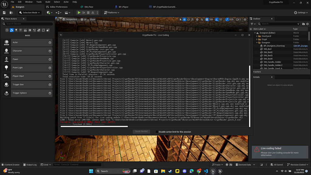 Error when trying to compile code for "Mover" - Ask - GameDev.tv