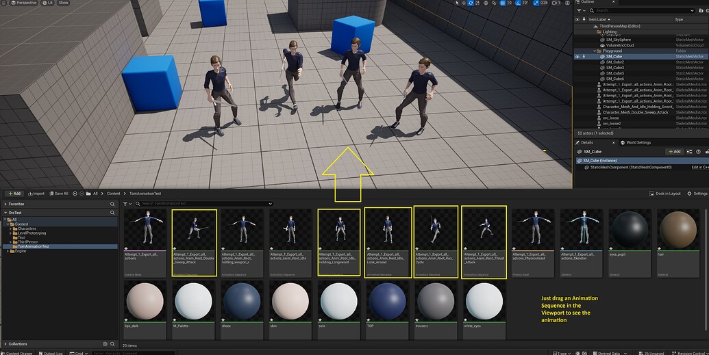 Importing Animations (armature only) FBXs bugged from Blender to Unreal Engine 5 - Ask - GameDev.tv