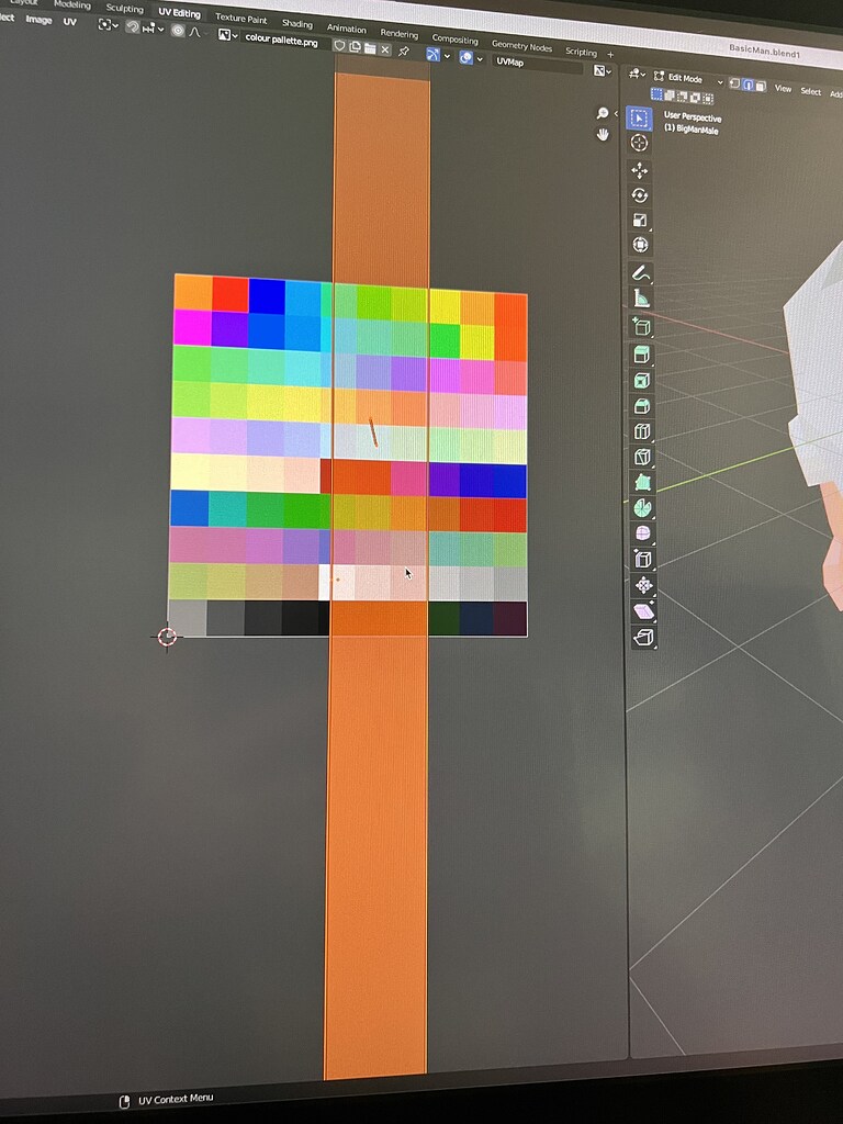 UV Editing face selection - Ask - GameDev.tv