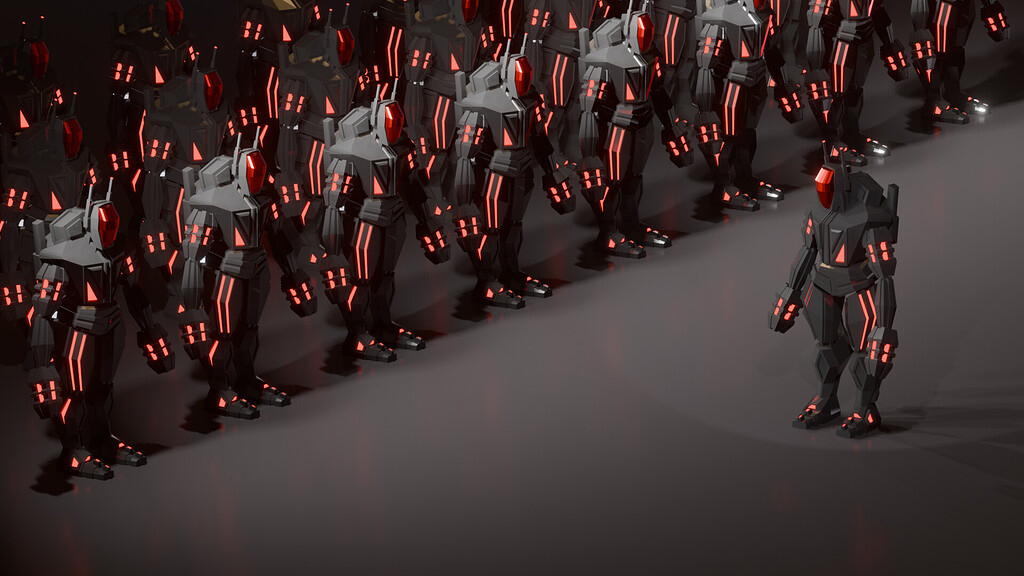 Low Poly Cyborg - Show - GameDev.tv