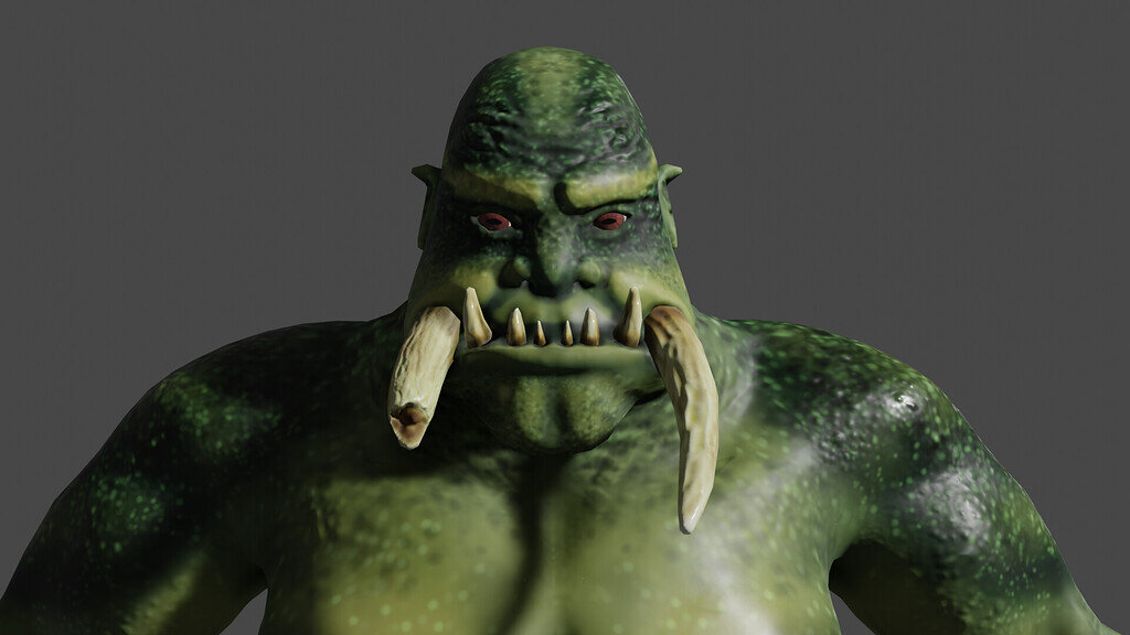 Completed Swamp Ogre texture - Show - GameDev.tv