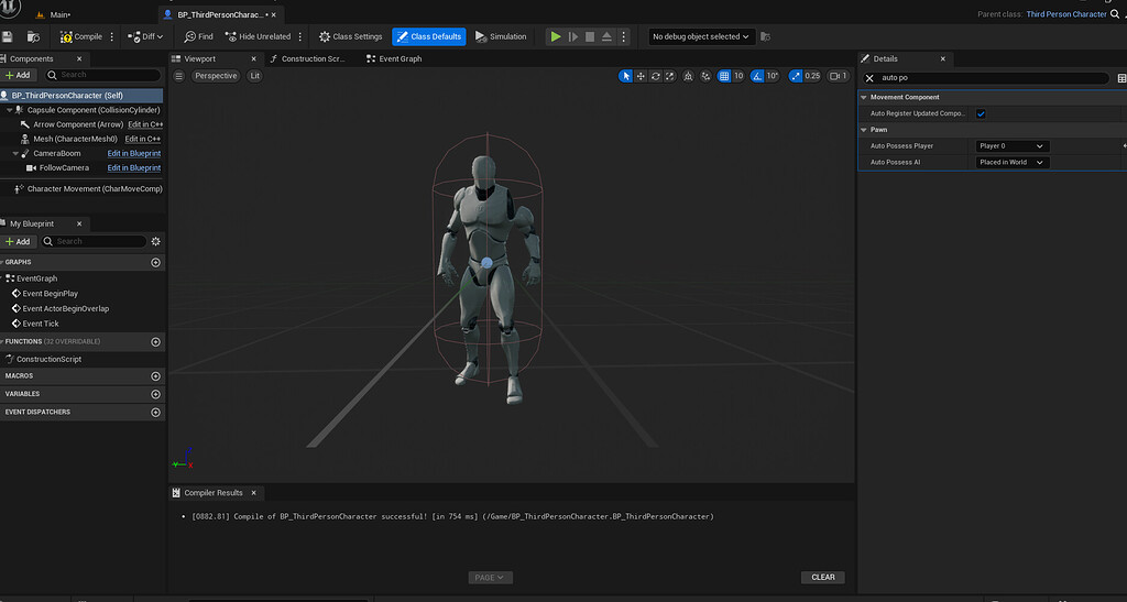 Engine will not recognize the BP_ThirdPersonCharacter - Ask - GameDev.tv