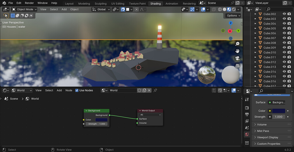 Having issues with applying a background in blender - Ask - GameDev.tv