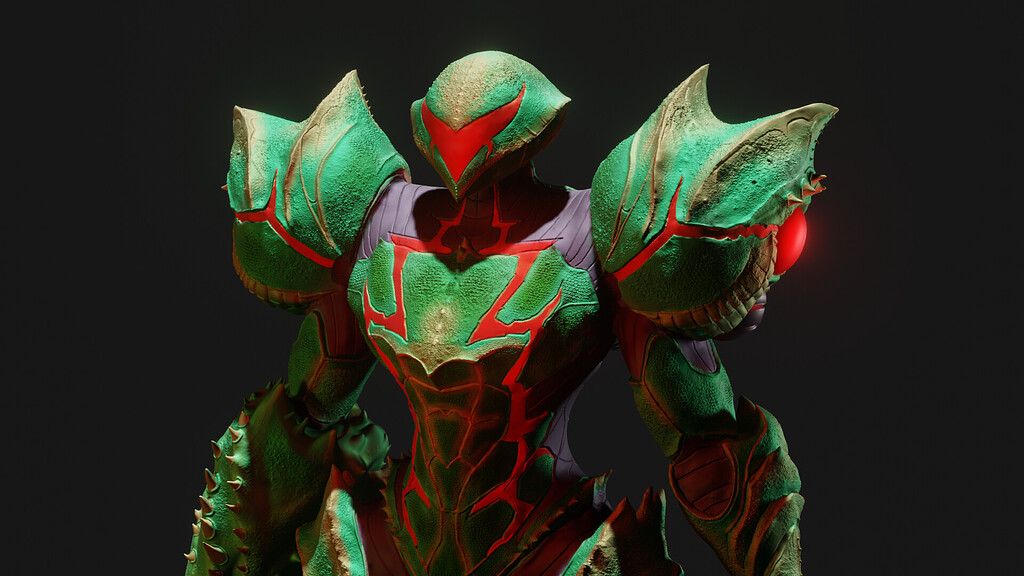 Samus sculpt - Metroid suit - Show - GameDev.tv