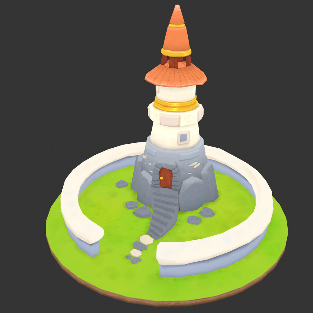 Tower - texture painting - Show - GameDev.tv