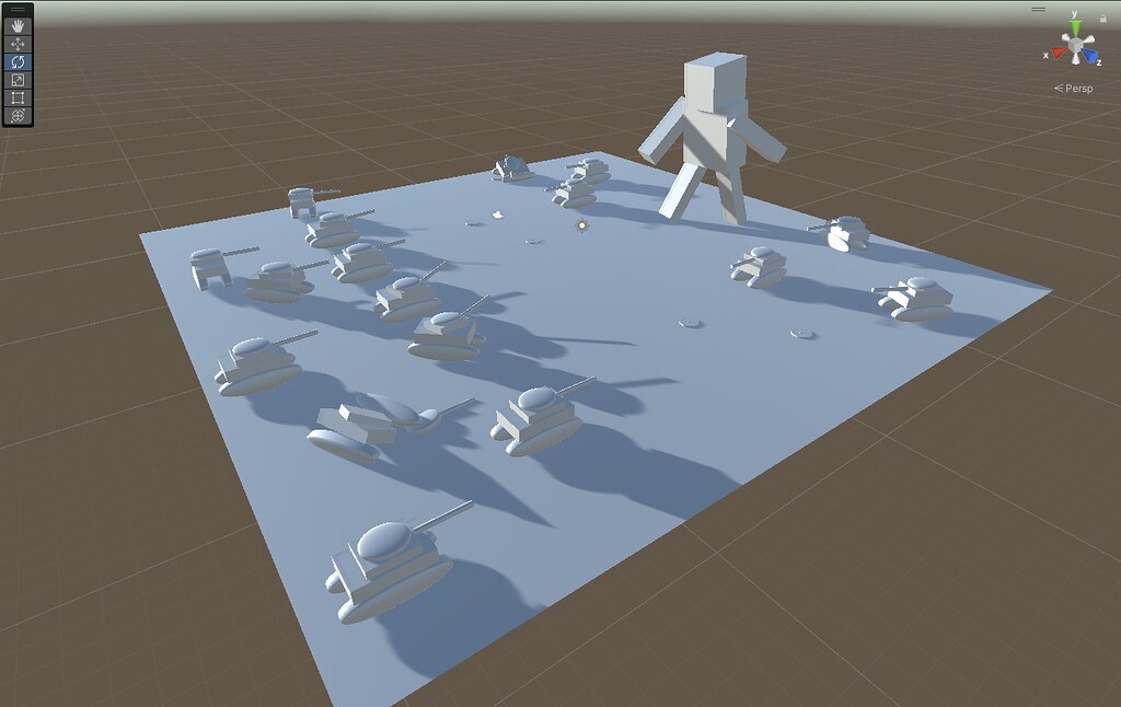 First Project Tanks vs Giant and Tanks with Small Land Mines - Show - GameDev.tv