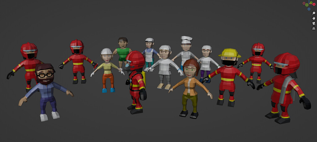 Low Poly characters: Model stylized - Show - GameDev.tv