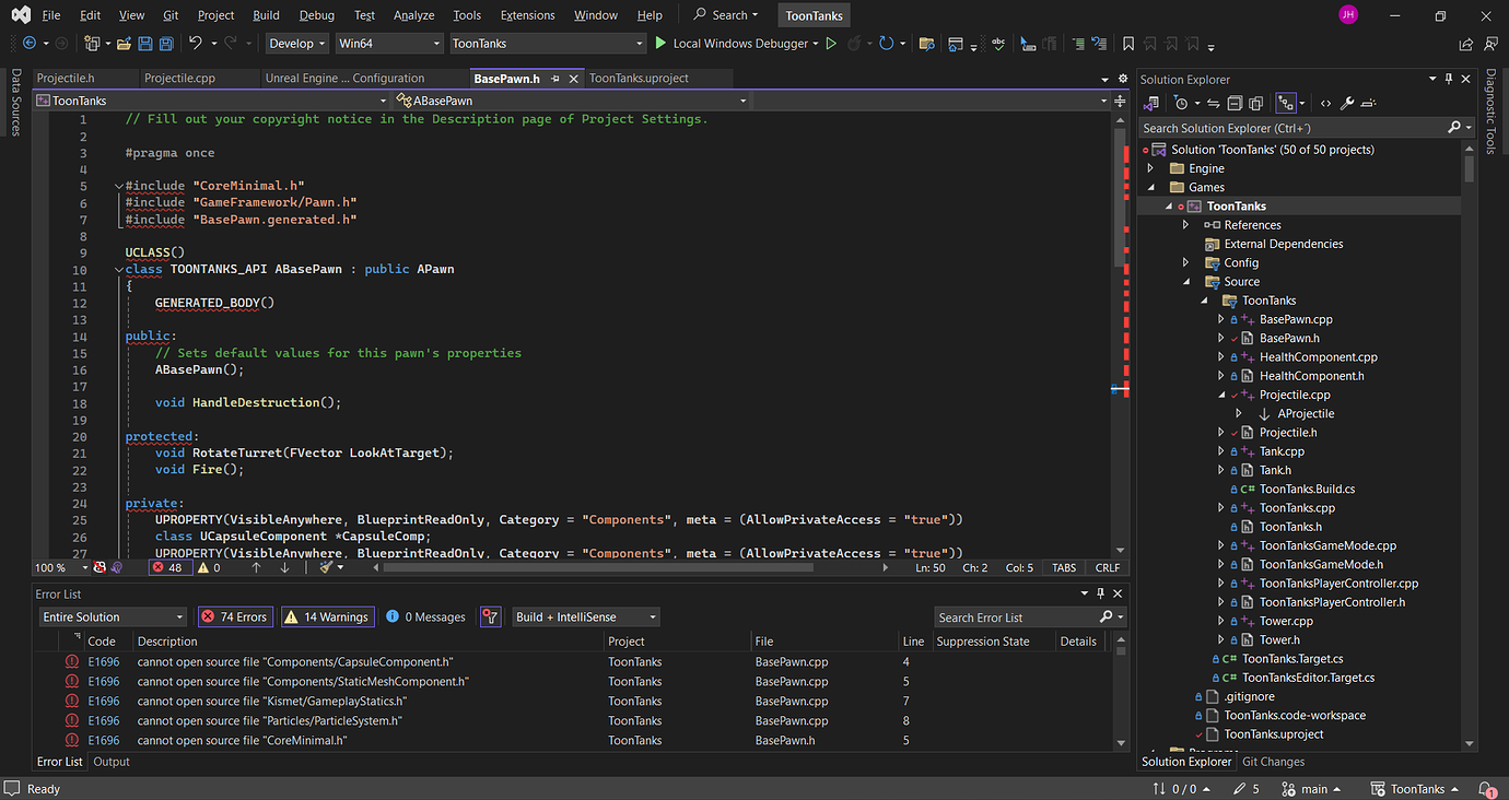 Engine and proyect load failed with Rider or Visual Studio - Ask ...