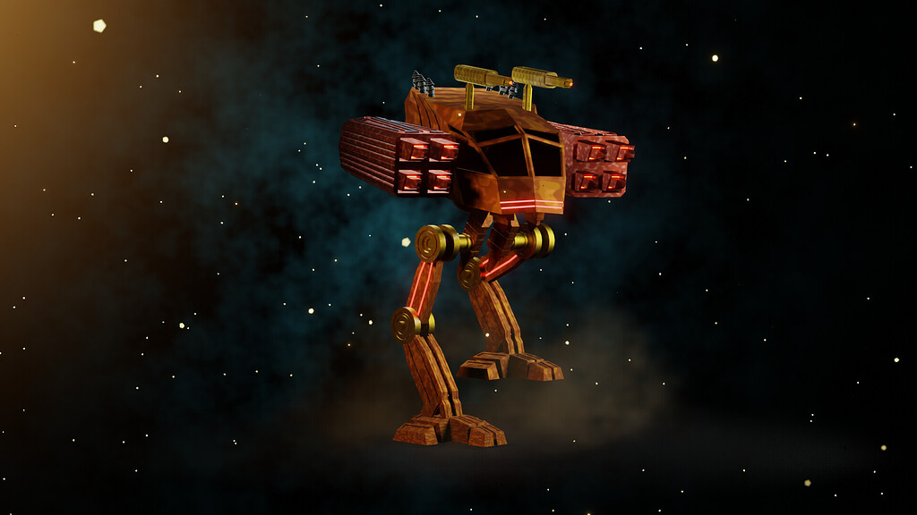 My Mech Robot render - Show - GameDev.tv