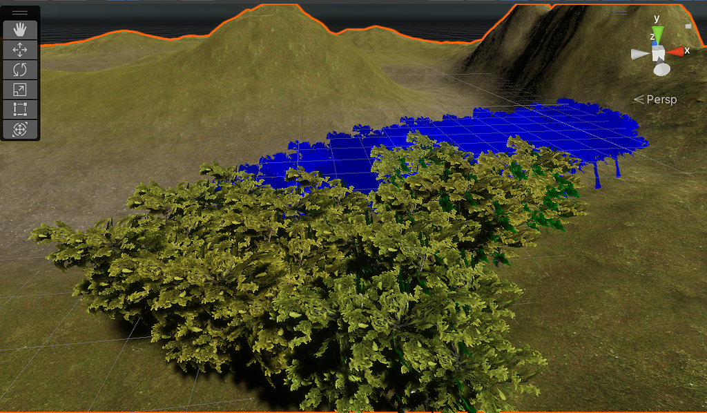 Trees far from camera are blue - Ask - GameDev.tv