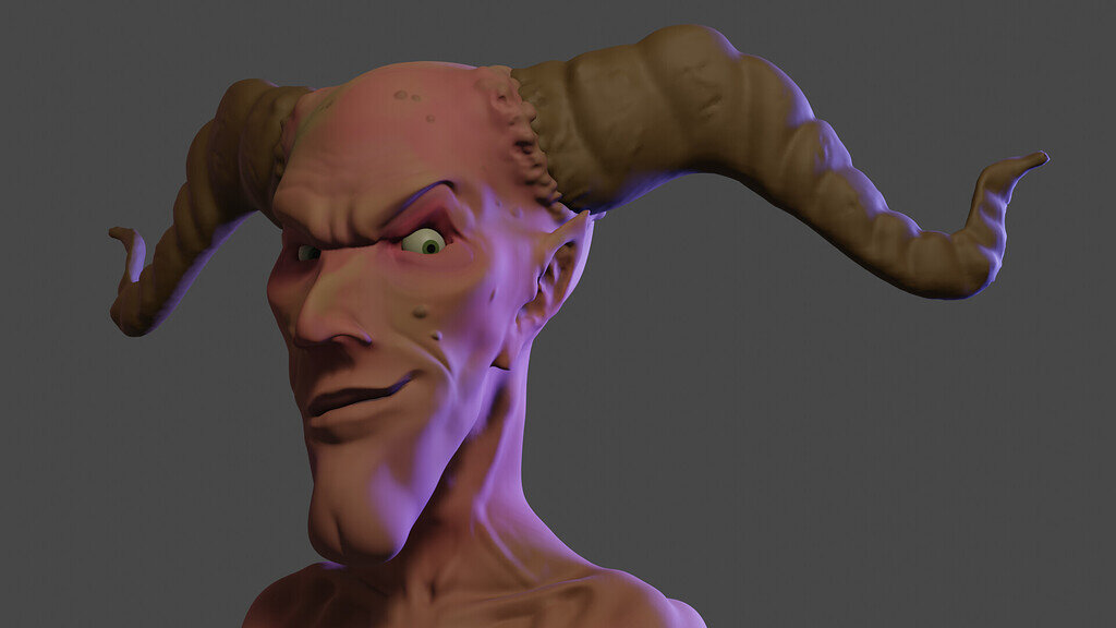 Blender Complete Course - First Head Sculpt - Show - GameDev.tv