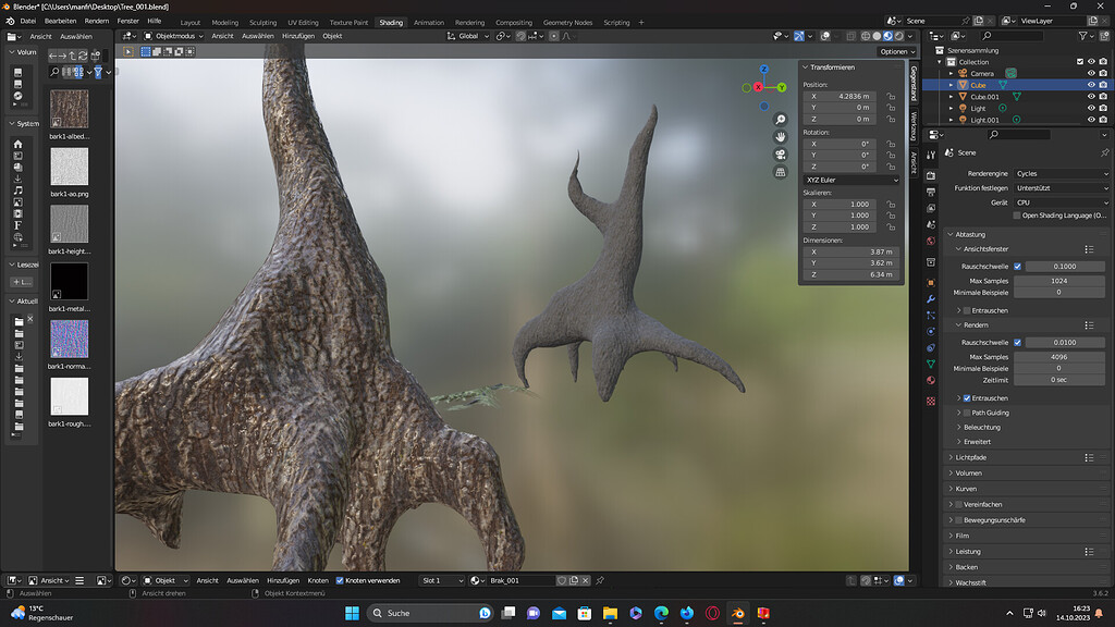 Tree Blender Course Texture - Show - GameDev.tv
