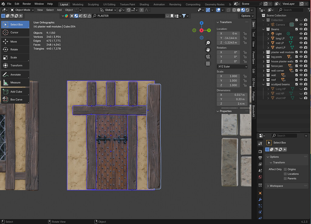 Textures disappearing when joining objects blender - Ask - GameDev.tv