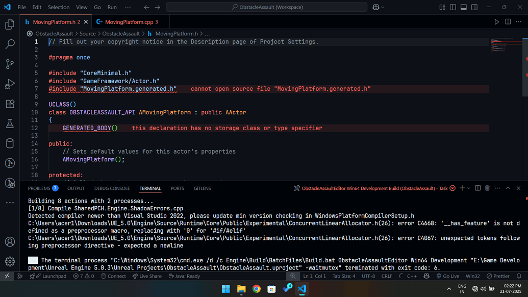 Visual Studio Version Compatibility Issue With Unreal Engine 5.0.3 - Ask - GameDev.tv