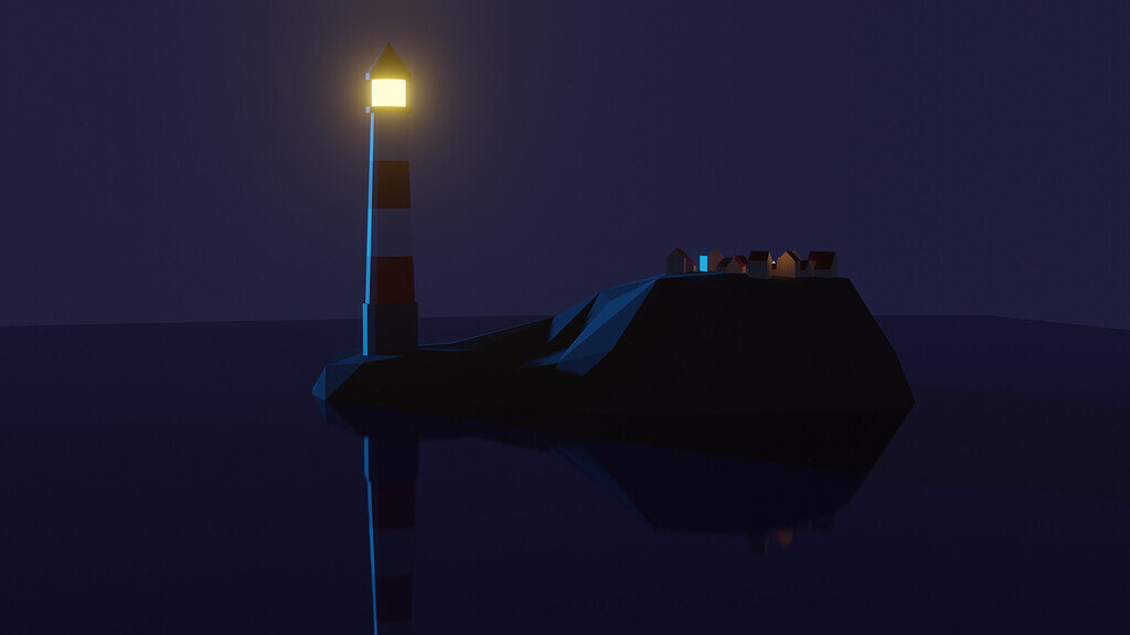Lighthouse tutorial render 1440p - Show - GameDev.tv