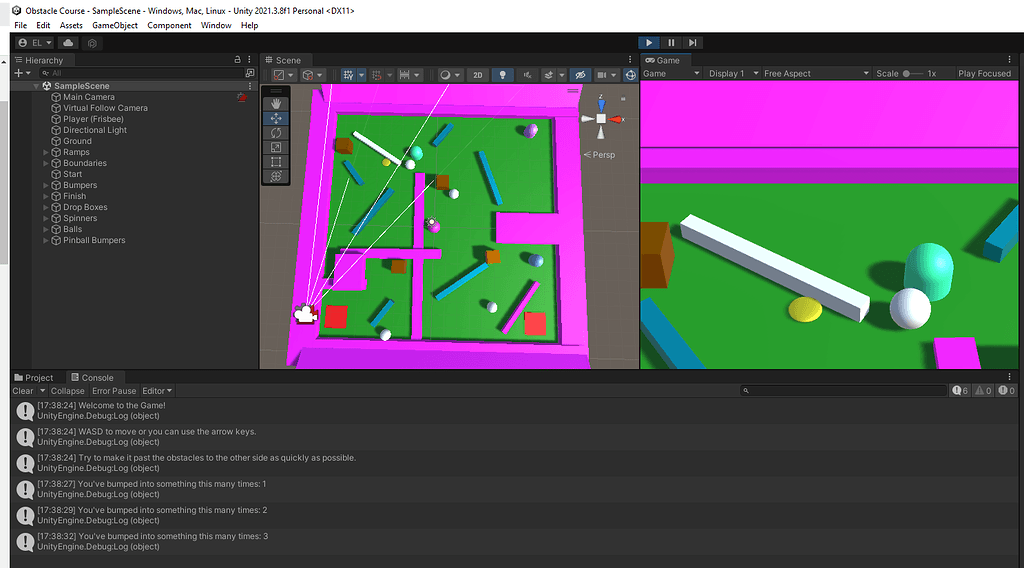 My Obstacle Course - Show - GameDev.tv