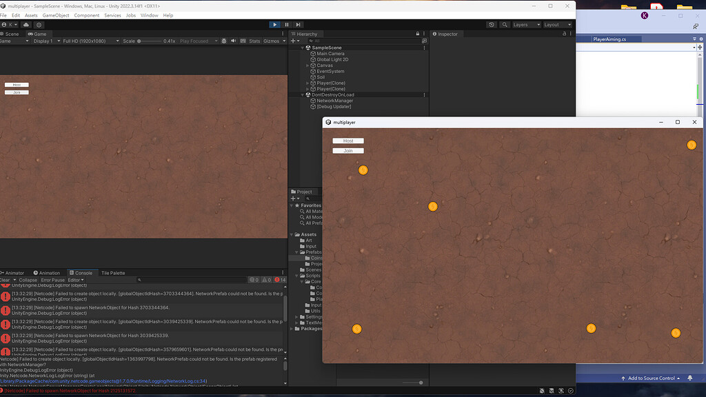 Gameobjects disappear in client version - Ask - GameDev.tv