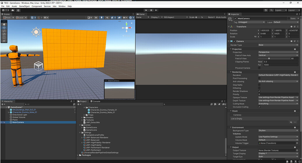 Nothing showing in the Game view - Ask - GameDev.tv