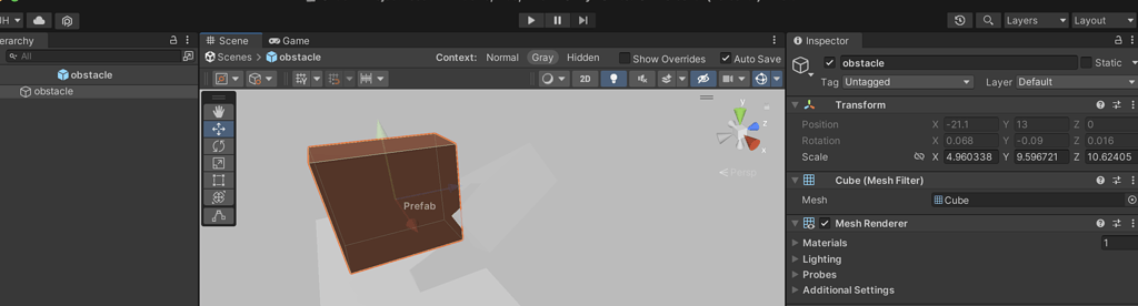 When I go to prefab editor the transform controls are grayed out - Ask ...