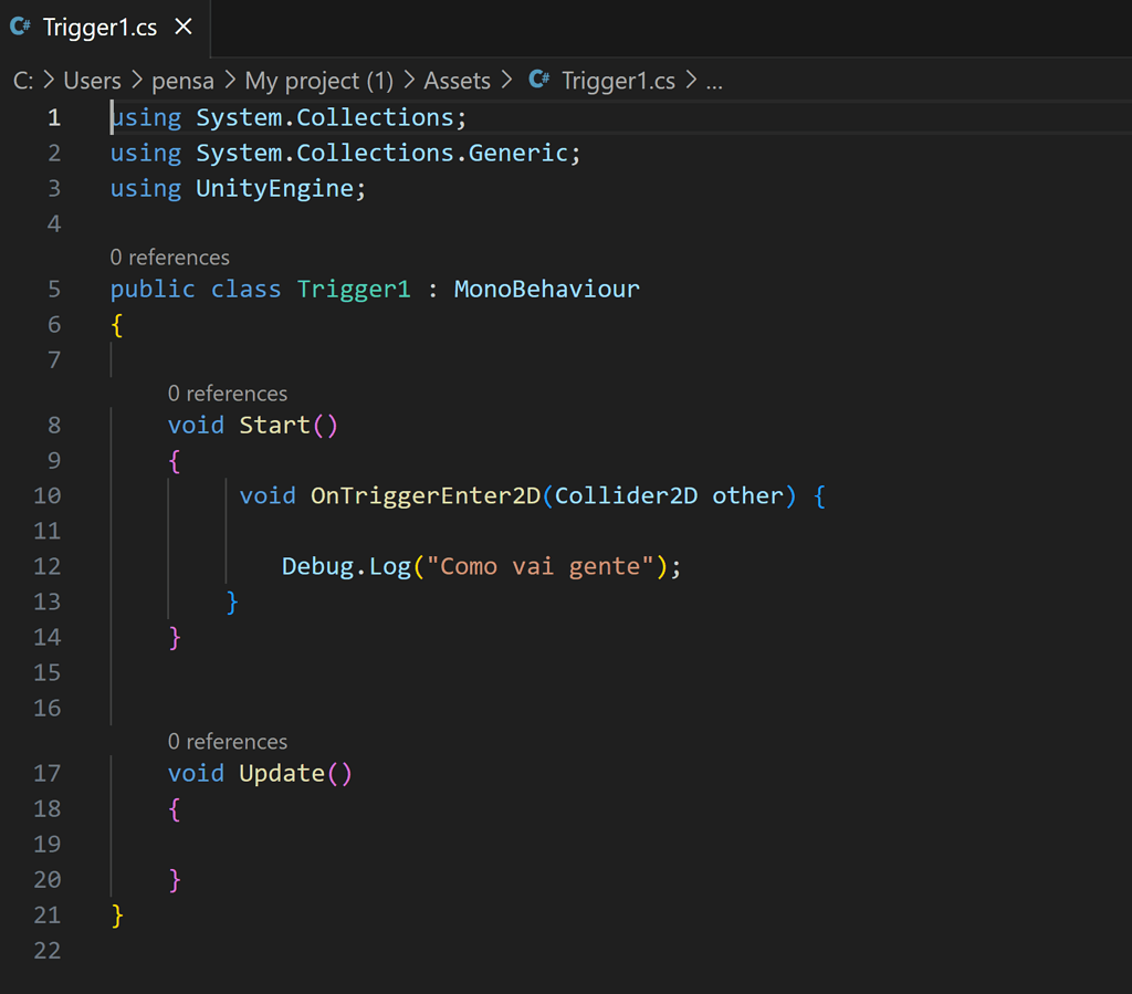 Trouble Activating a Trigger on Unity - Talk - GameDev.tv