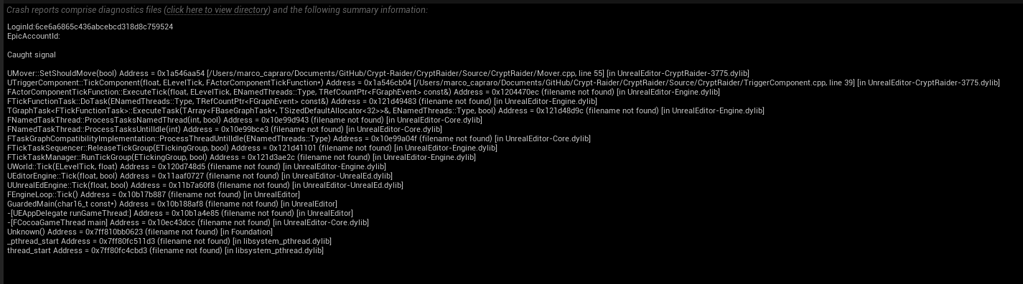Unexpected Unreal Crash when Performing Trigger and Mover Asset Linking - Ask - GameDev.tv