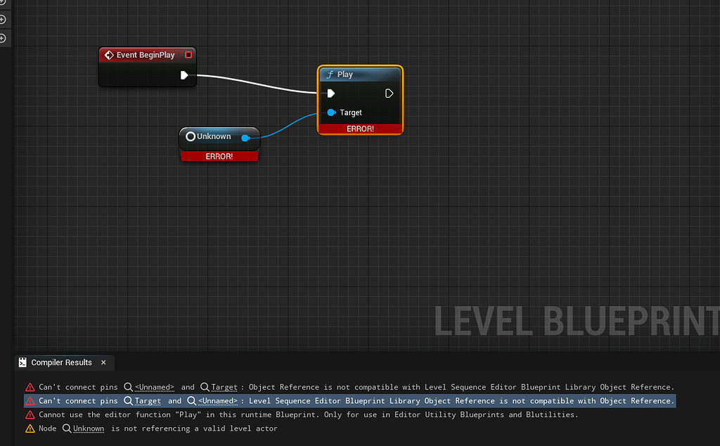 After import cannot play scene at UE 5.3 - Ask - GameDev.tv