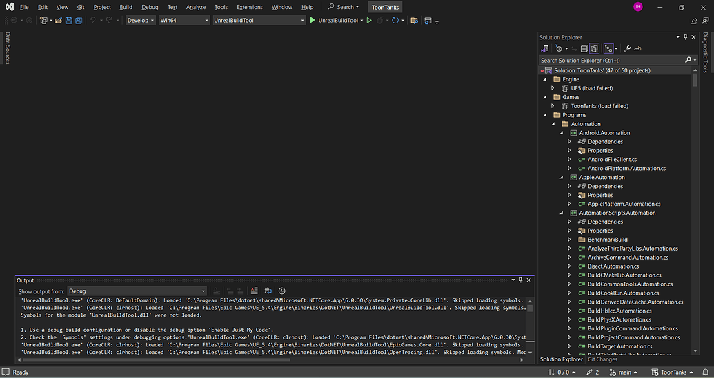 Engine and proyect load failed with Rider or Visual Studio - Ask ...